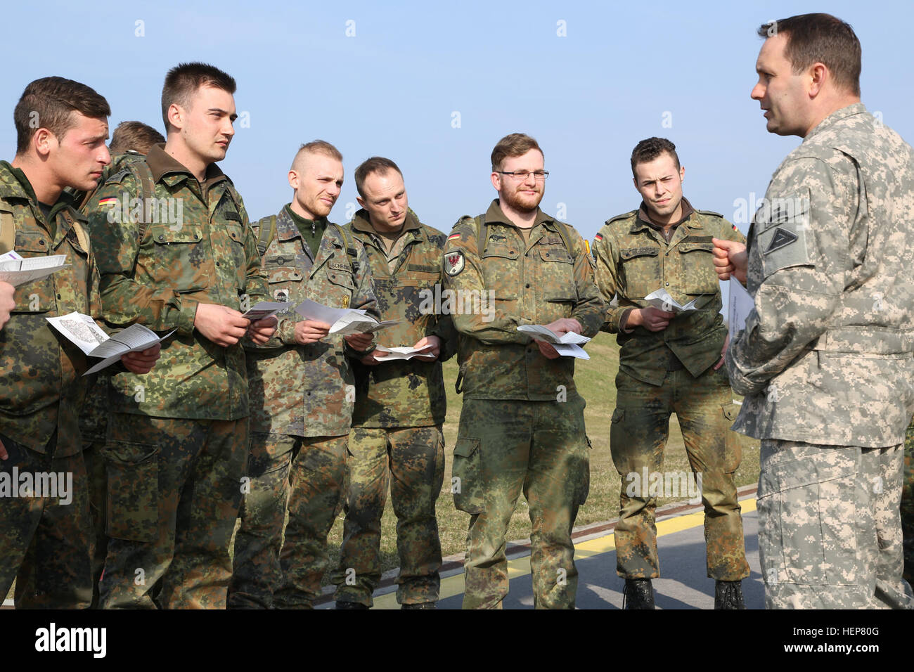 U.S. Army Capt. Jason Nolan, right, with the Falcon Team, Joint ...