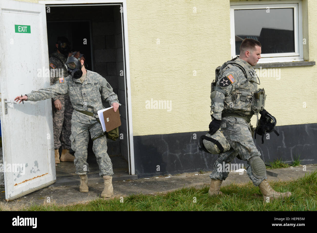 U.S. Soldiers Staff Sgt. Brandy McPherson and Sgt. Joe Primeau assigned ...