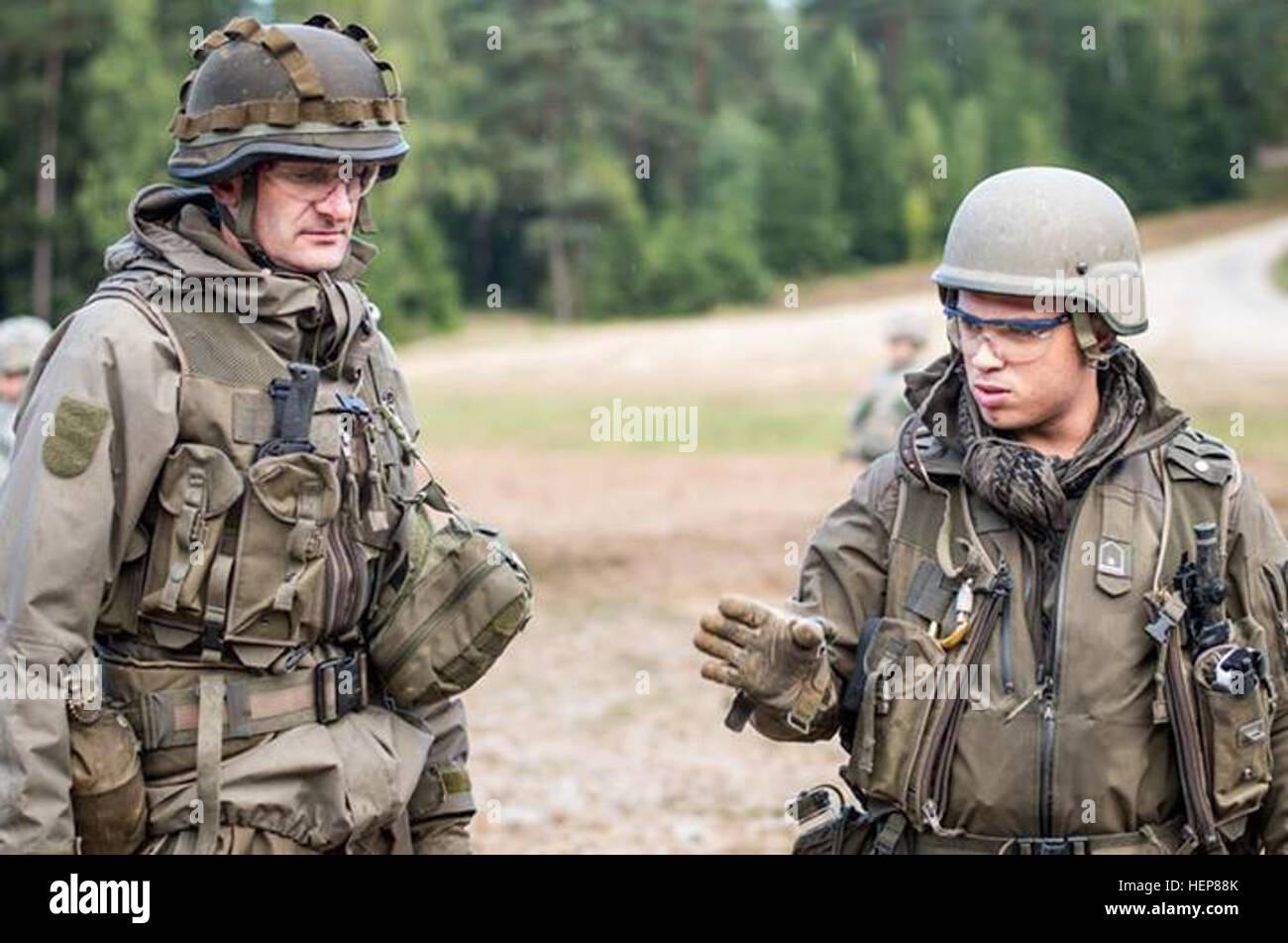 Maj. Michael Glanzer of the Austrian Bundesheer's honor guard and a ...