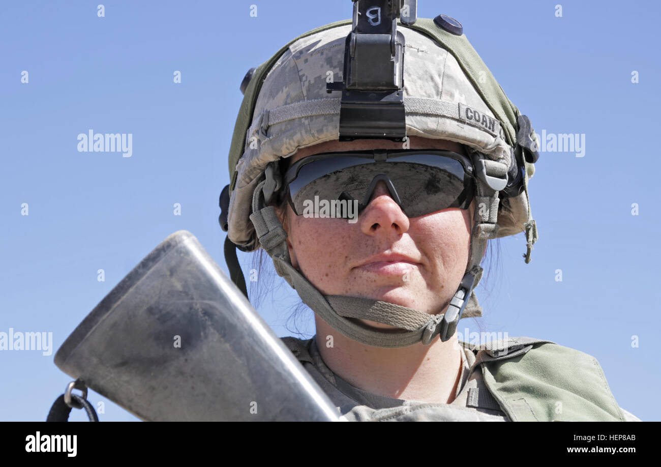 U.S. Army Soldier Pfc. Taylor Coan, from the 3rd Battalion, 13th Field ...