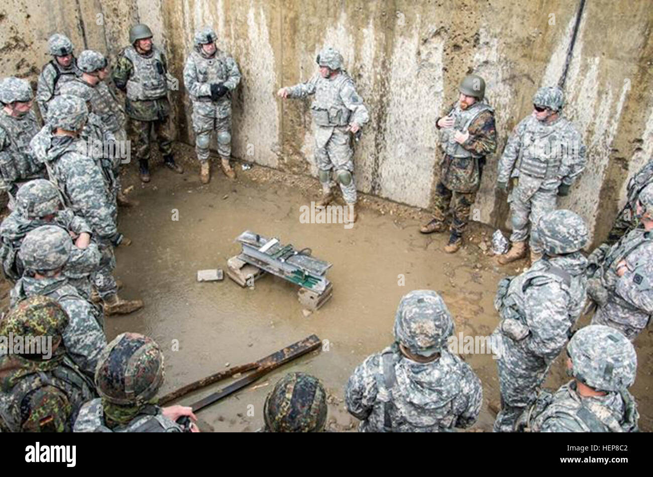 Staff Sgt. Camden Milway (center) of Headquarters and Headquarters ...