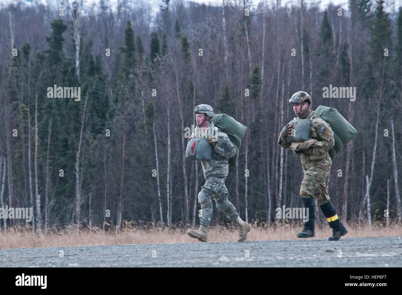 Sgt. 1st Class Jerrold Hansen (left), with U.S. Army Alaska’s 4th ...