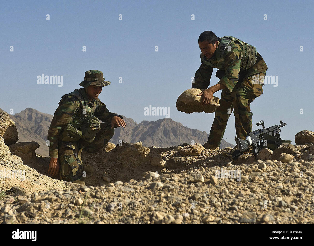 Afghan commandos with the Afghan National Army's 3rd Commando Kandak ...