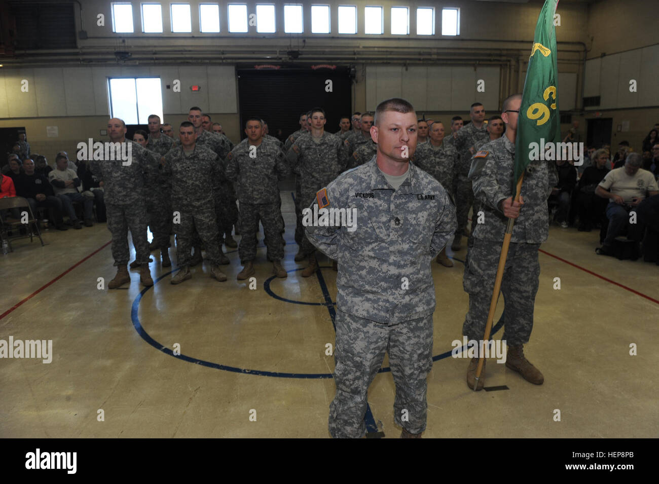 Master Sgt. Jeffrey Vickous stands proudly in front of the 939th ...