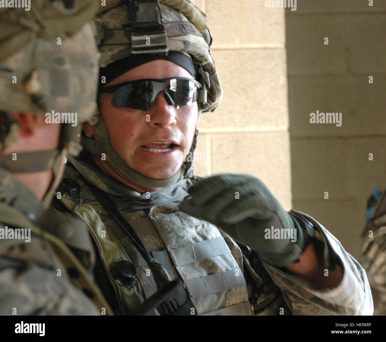 A platoon sergeant from Company A, 3rd Battalion, 8th Cavalry Regiment ...