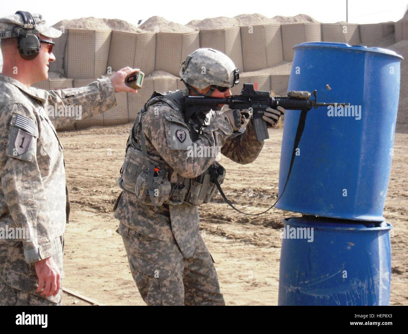 Sgt. Norman Bretz, right, with B Troop, 6th “Saber” Squadron, 9th ...