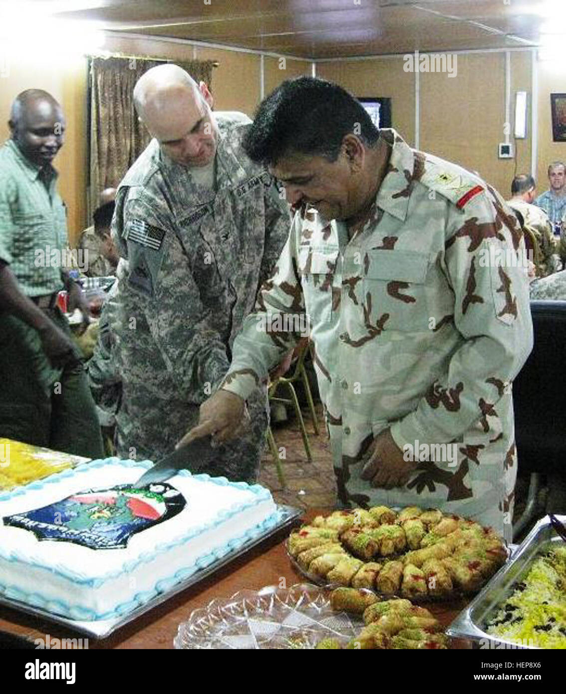 Col. William Richardson, left, commander of the Baghdad Operations ...