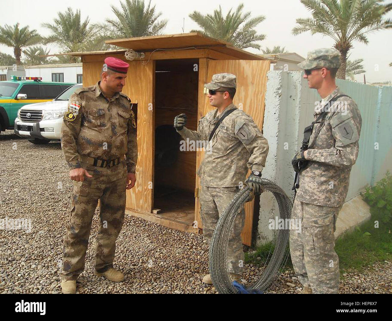 Pfc. Aaron Tafoya, center, a medic with Headquarters and Headquarters ...