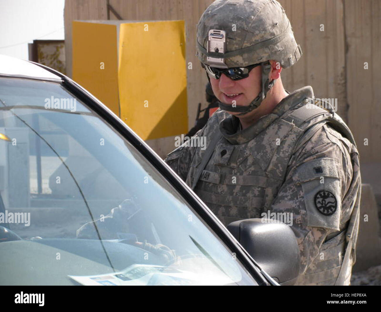 Spc. Alex May, of Emmett, Idaho, with A Troop, 2nd Squadron, 116th ...