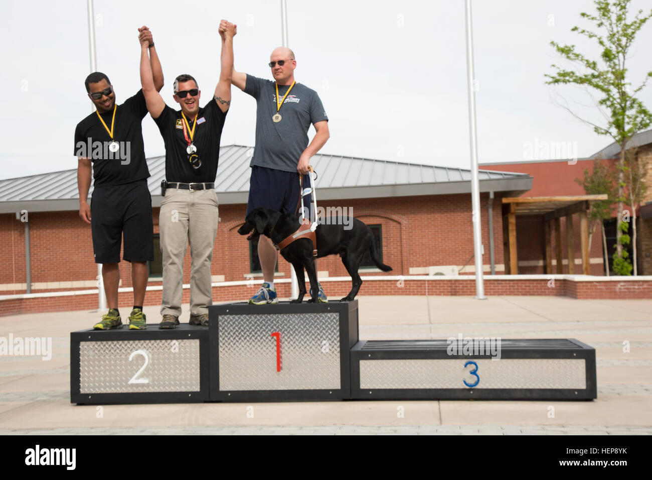 U S Army Active Duty And Veteran Athletes Pose For A Photo After