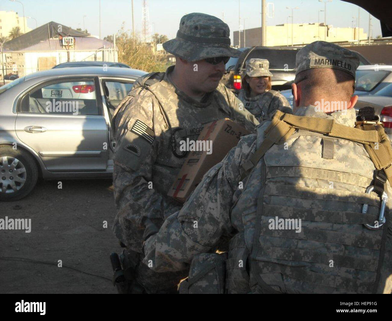 Spc. Kyle McGreggor from Klamath Falls, Ore., and Spc. Marinello from ...