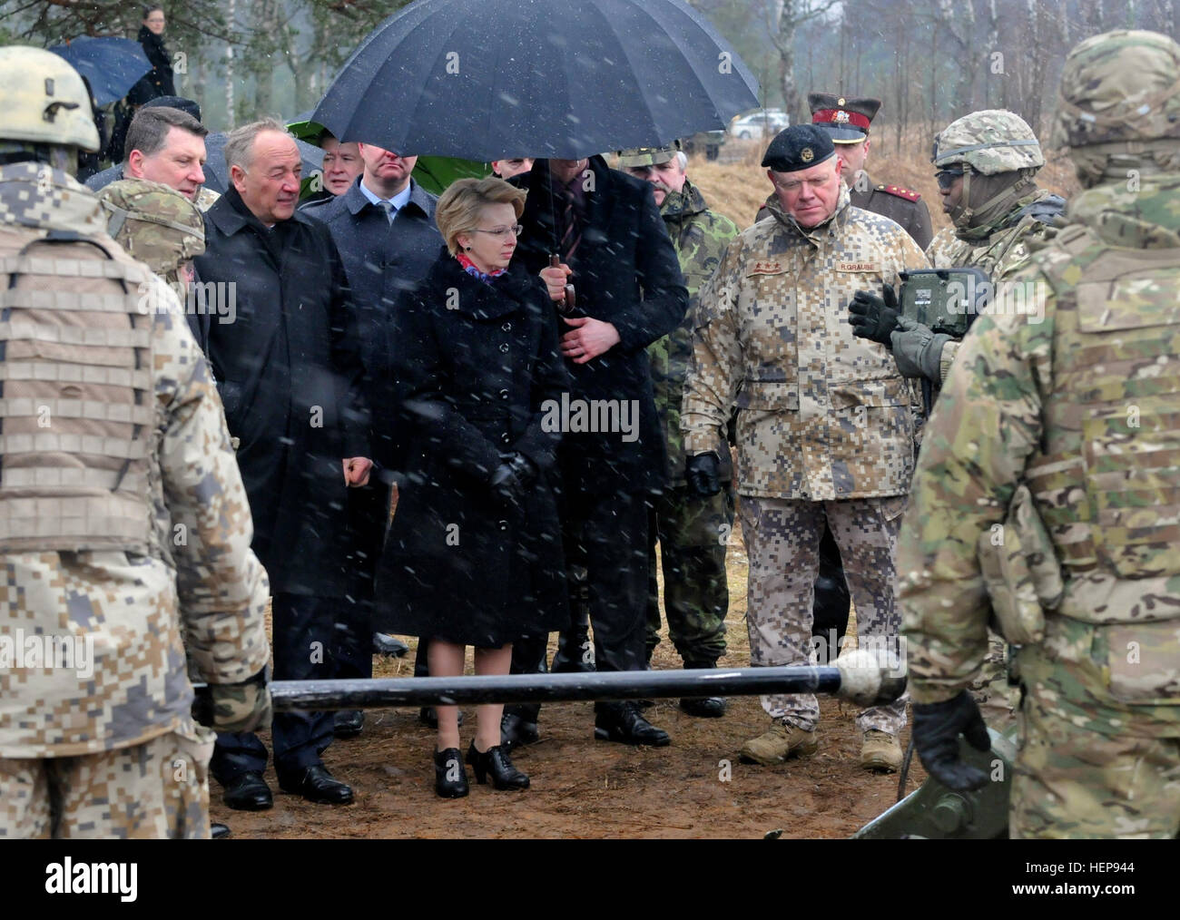 Troopers from Bravo Battery, 2nd Cavalry Regiment, and Latvian Soldiers ...