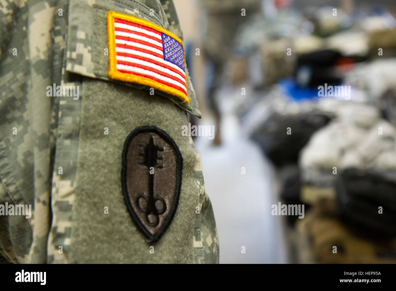 Soldiers of the 300th Military Police Brigade conduct inventory and ...