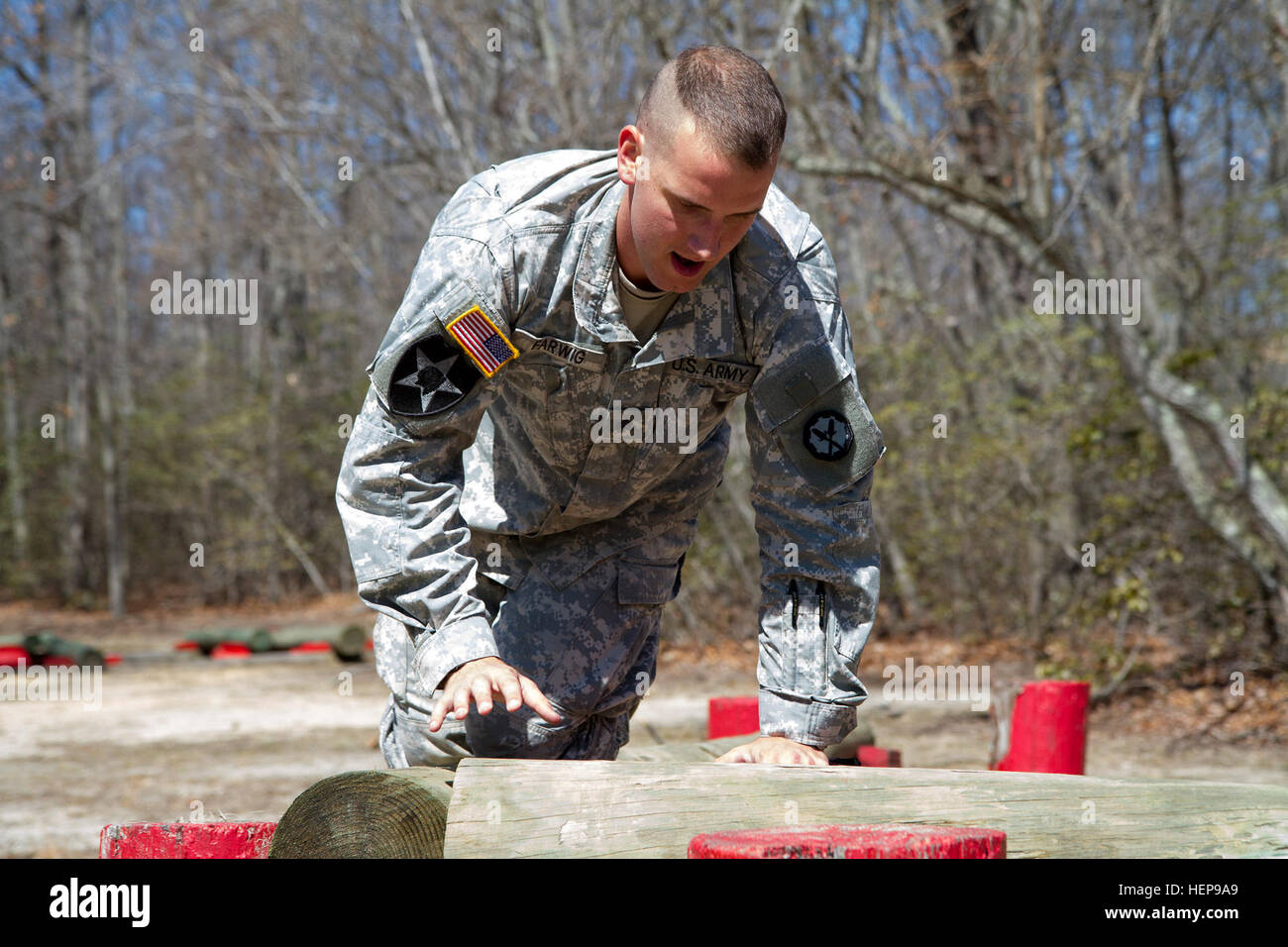 Army Reserve Sgt. Michael Farwig, 24, from Plantation, Fla., completes ...