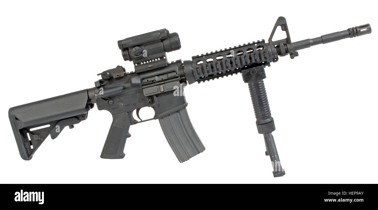 PEO M4 Carbine RAS M68 CCO Stock Photo - Alamy