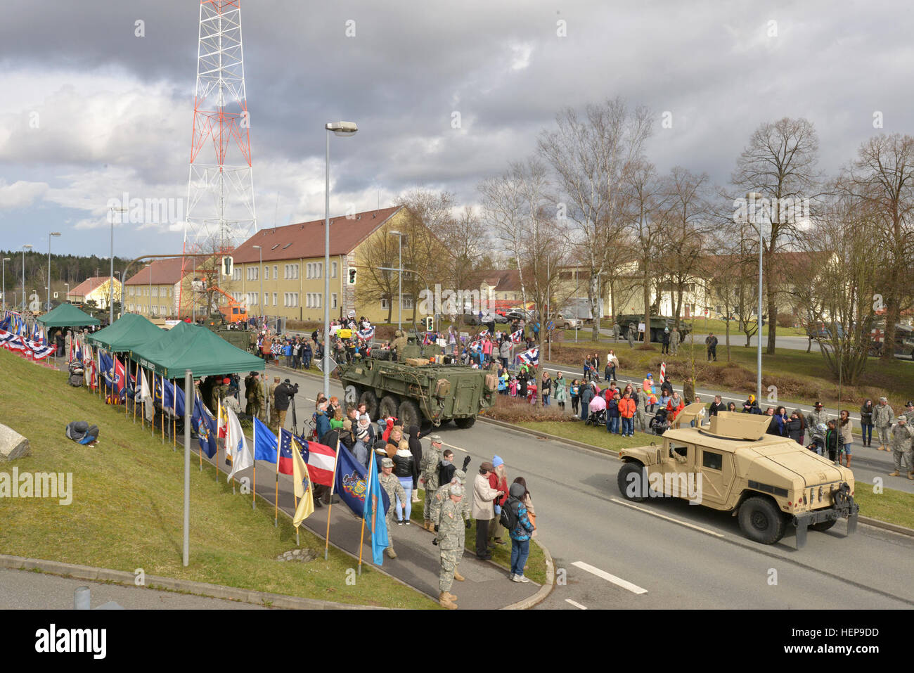 Soldiers with 3rd Squadron, 2nd Cavalry Regiment parade through Rose ...