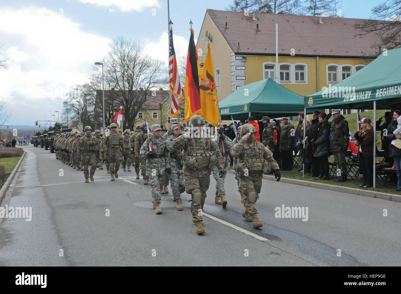 U.S. Soldiers from 3rd Squadron, 2nd Cavalry Regiment “Wolfpack” took ...