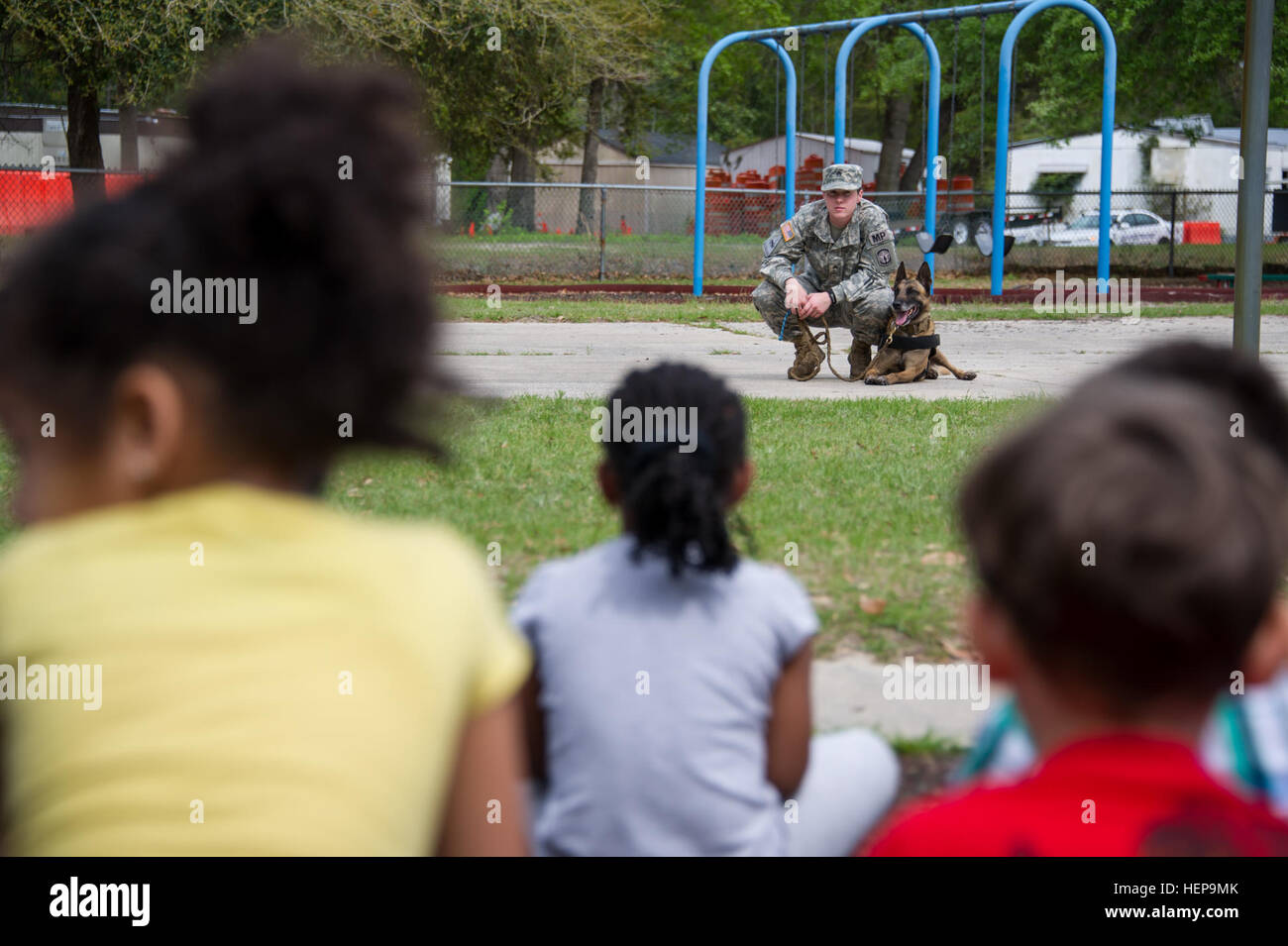 Sgt. Kayla Streeter, a patrol explosive detector dog handler for the ...