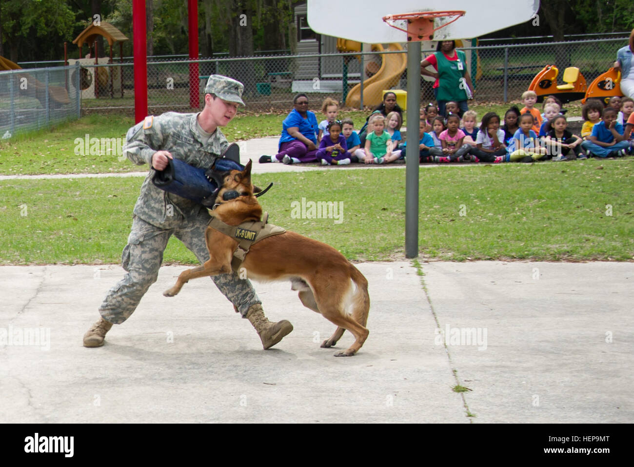 Bbently, a military working dog with the 93rd Military Working Dog ...