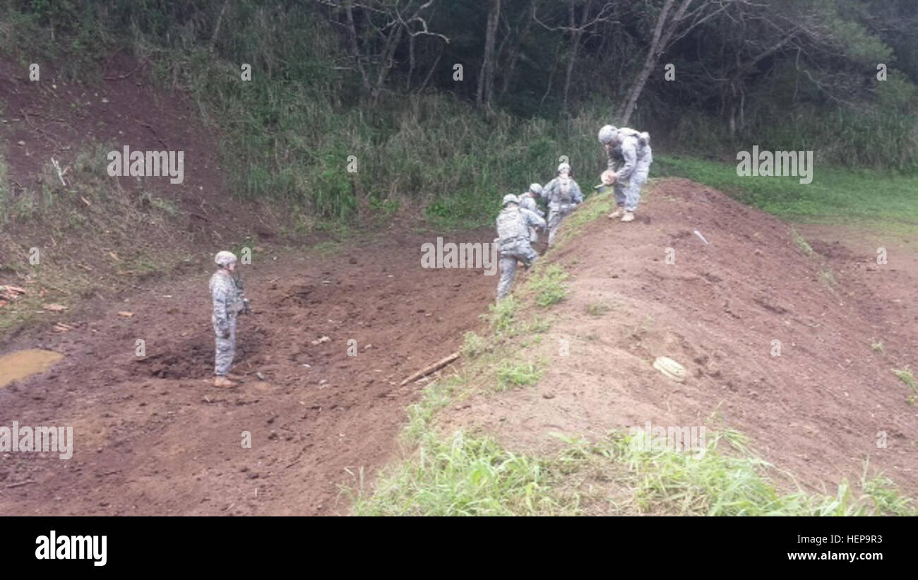 Lane safety noncommissioned officers from the 95th Engineer Company ...