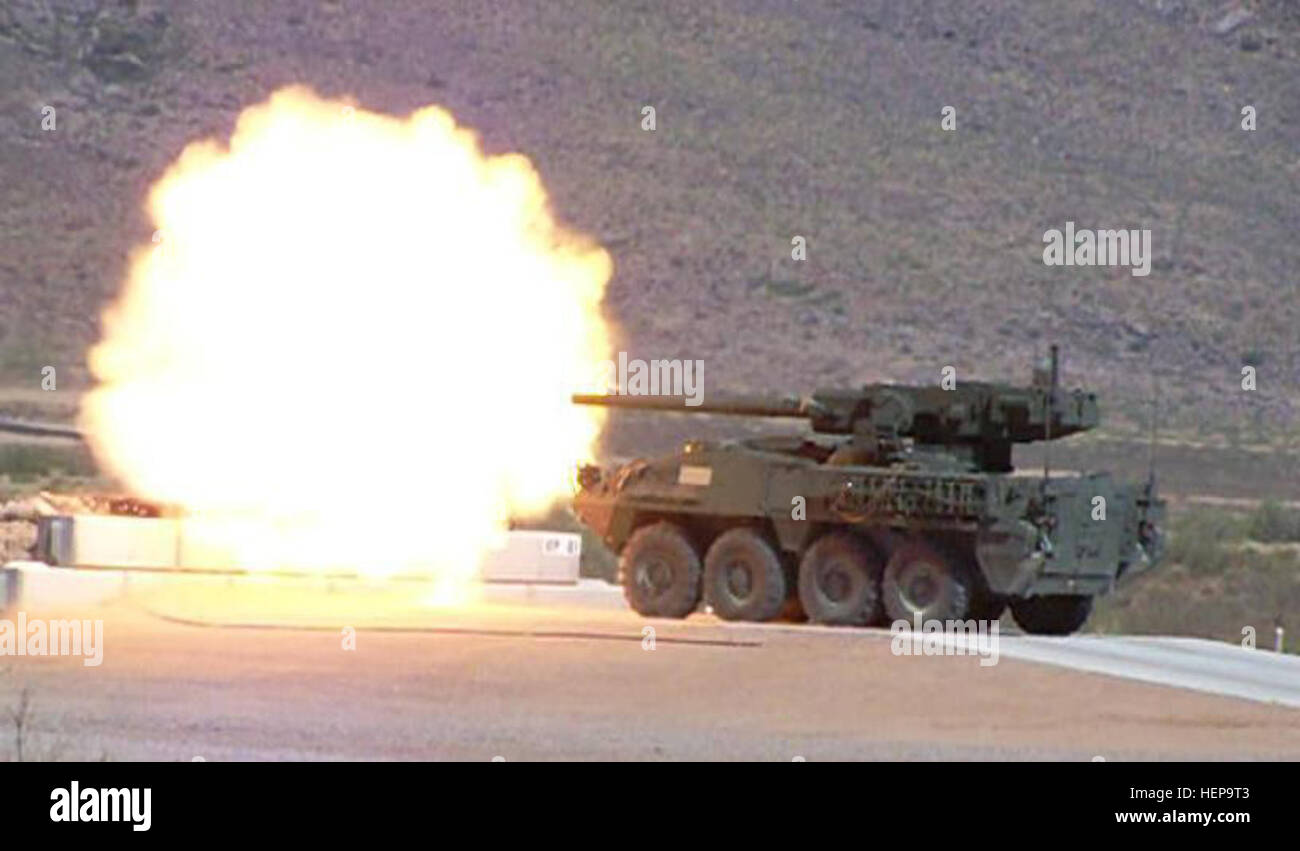 A Stryker Mobile Gun System crew with 1st Stryker Brigade Combat Team ...