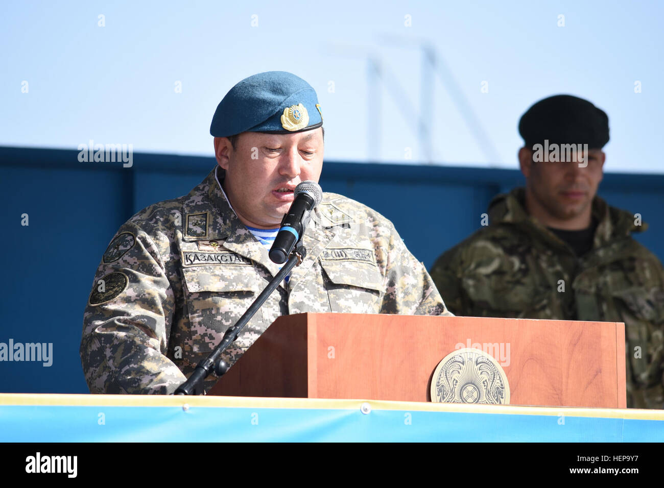 Gen. Maj. Daulet Ospanov, Kazakhstan Airmobile Forces commander ...