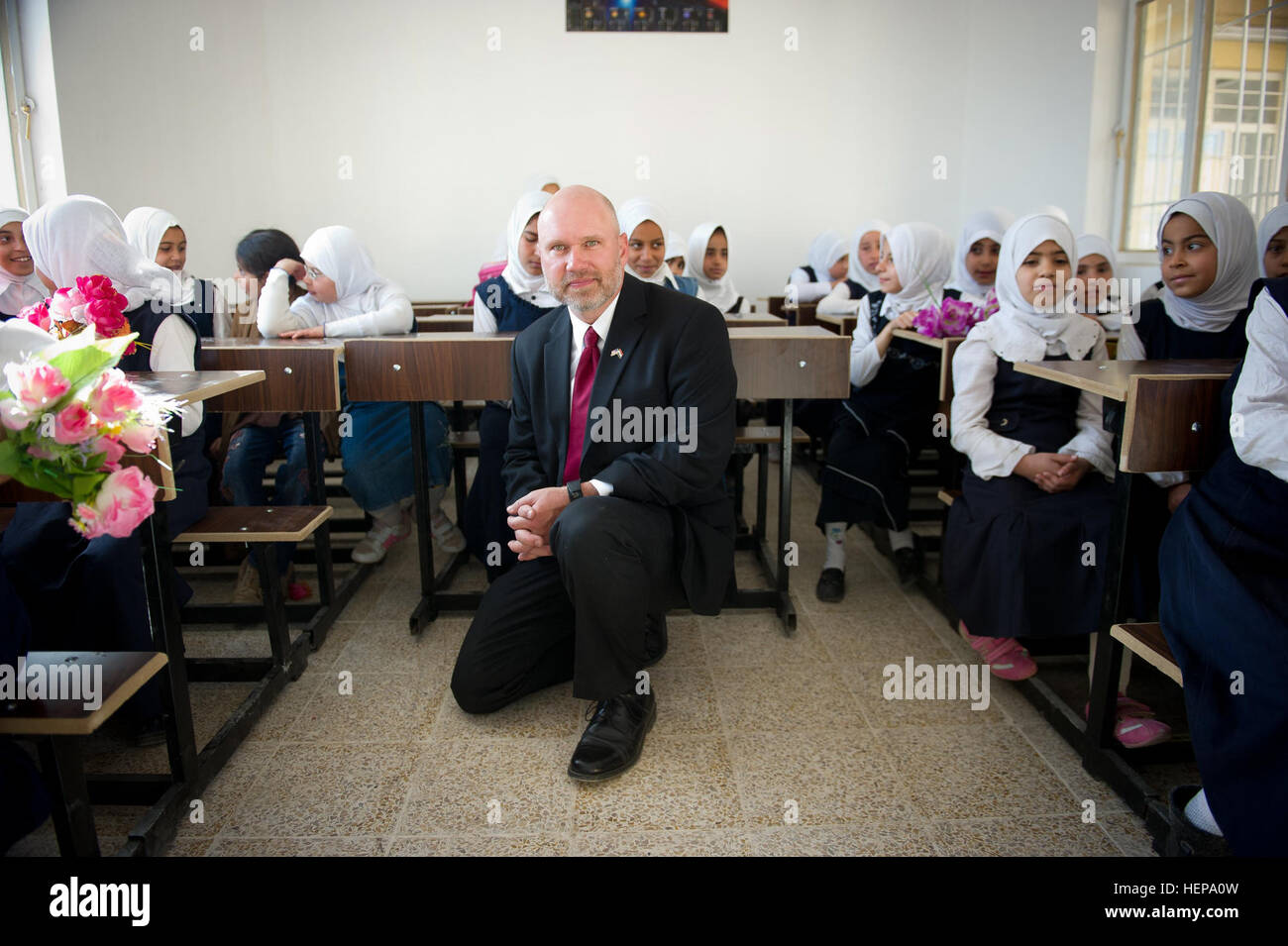 Tim Lowery with U.S. Provincial Reconstruction Team poses for a photo ...