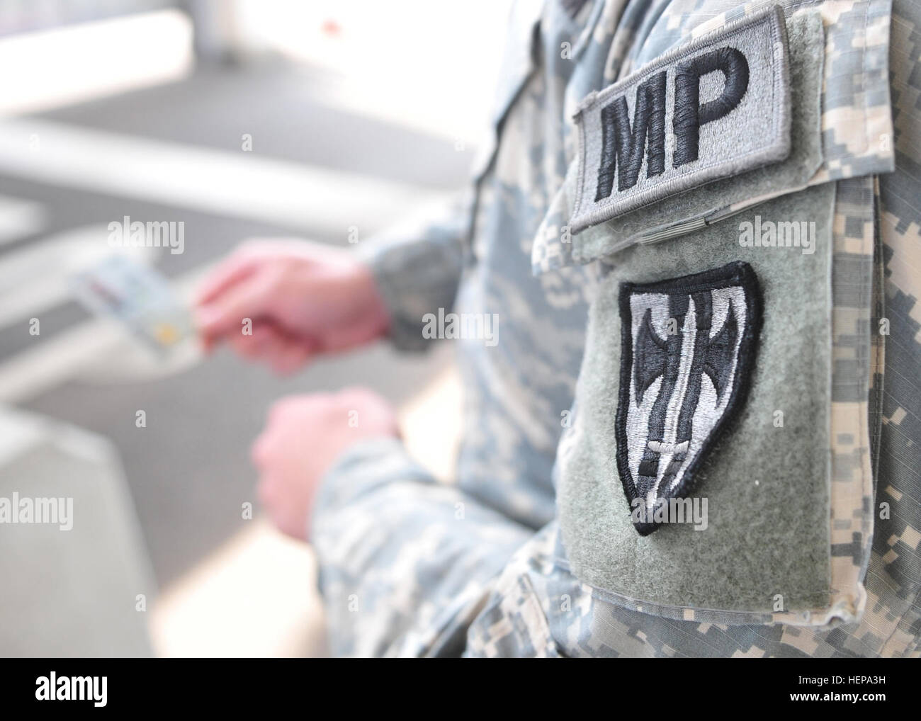 Spc. Brian Slocum, a military police Soldier assigned to the 21st ...