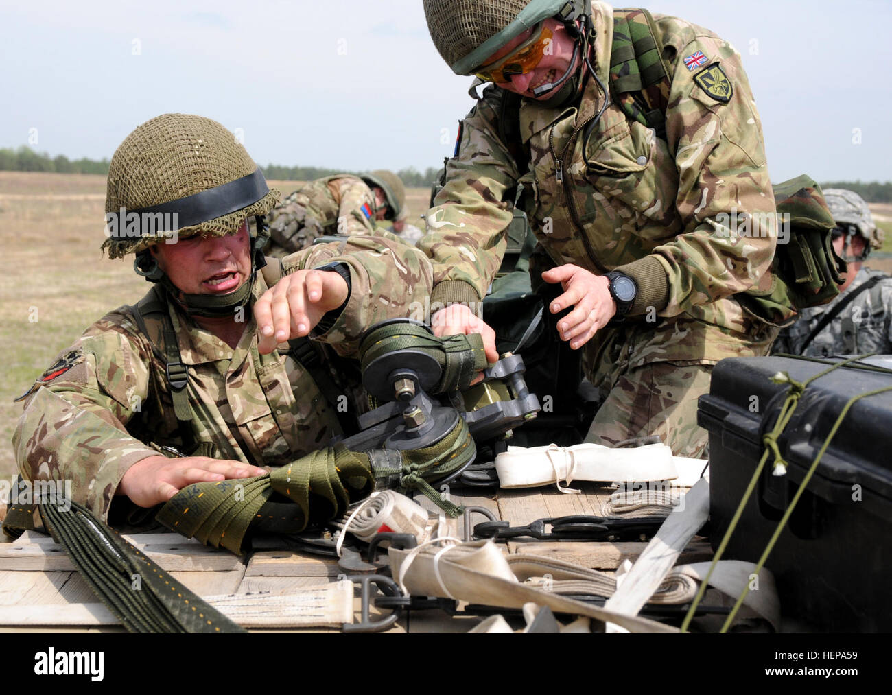 British paratroopers with 7th Royal Horse Artillery, 3rd Parachute ...