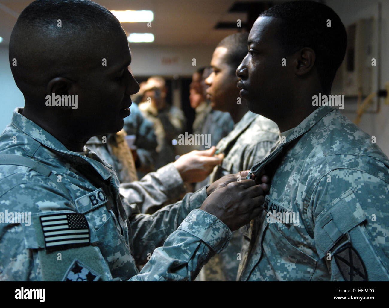 Command Sgt. Maj. Michael Bobb, the top enlisted leader for the 1st ...