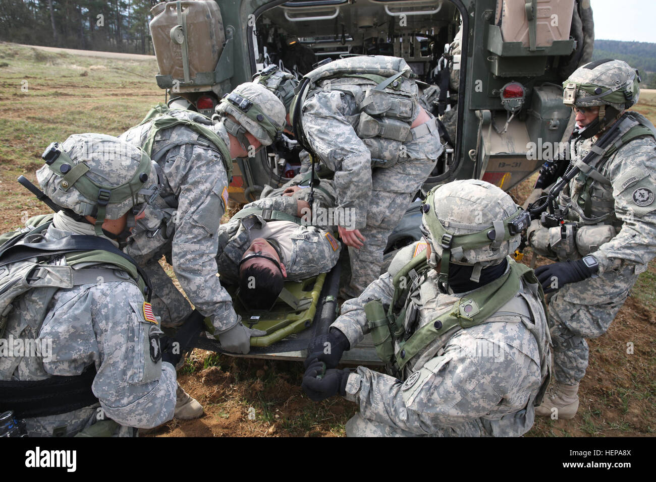 U.S. Soldiers assigned to Bravo Troop, 1st Squadron, 2nd Cavalry ...