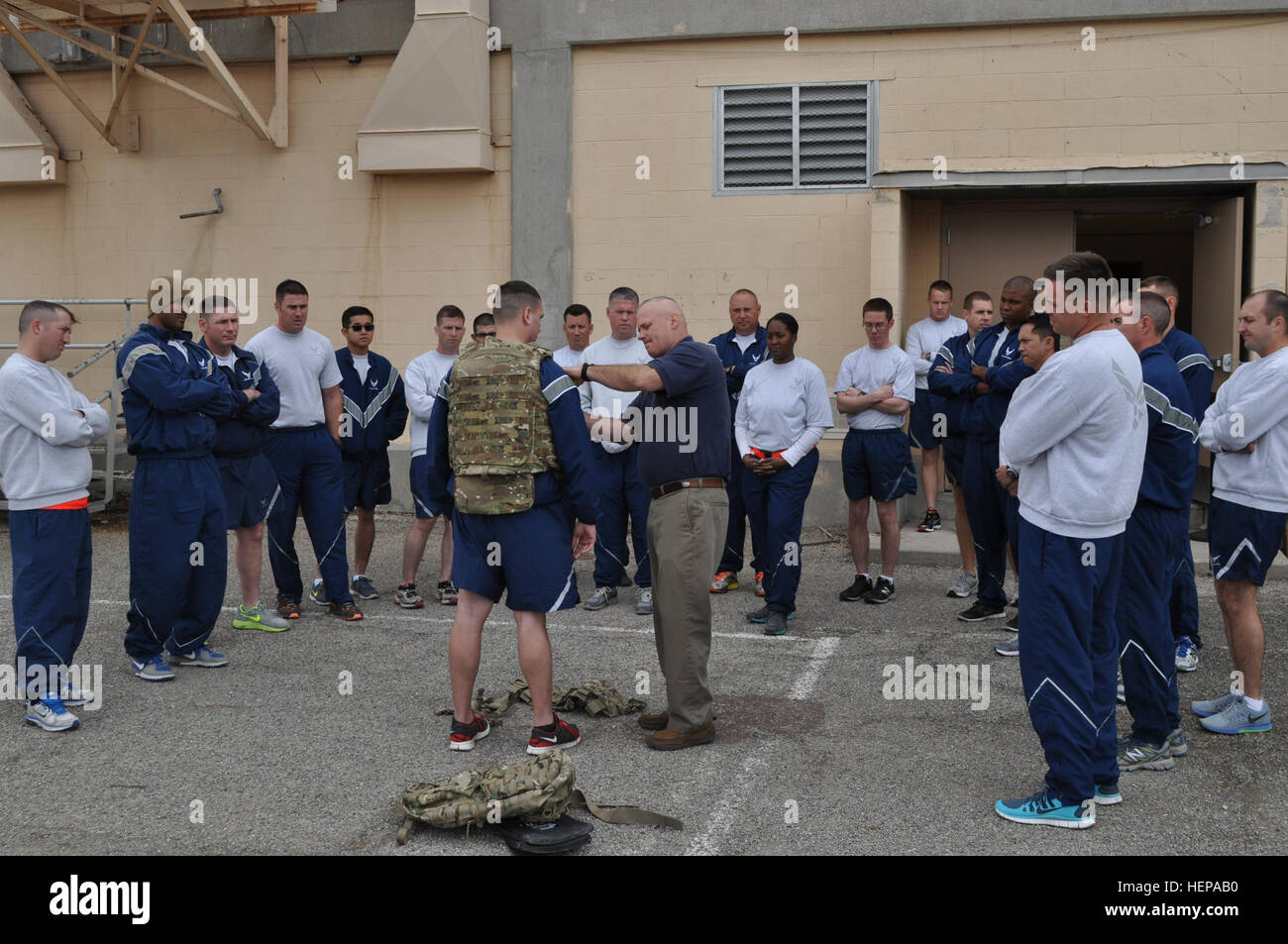 Airmen from Detachment 4, 602nd Training Group the 820th Rapid Engineer ...