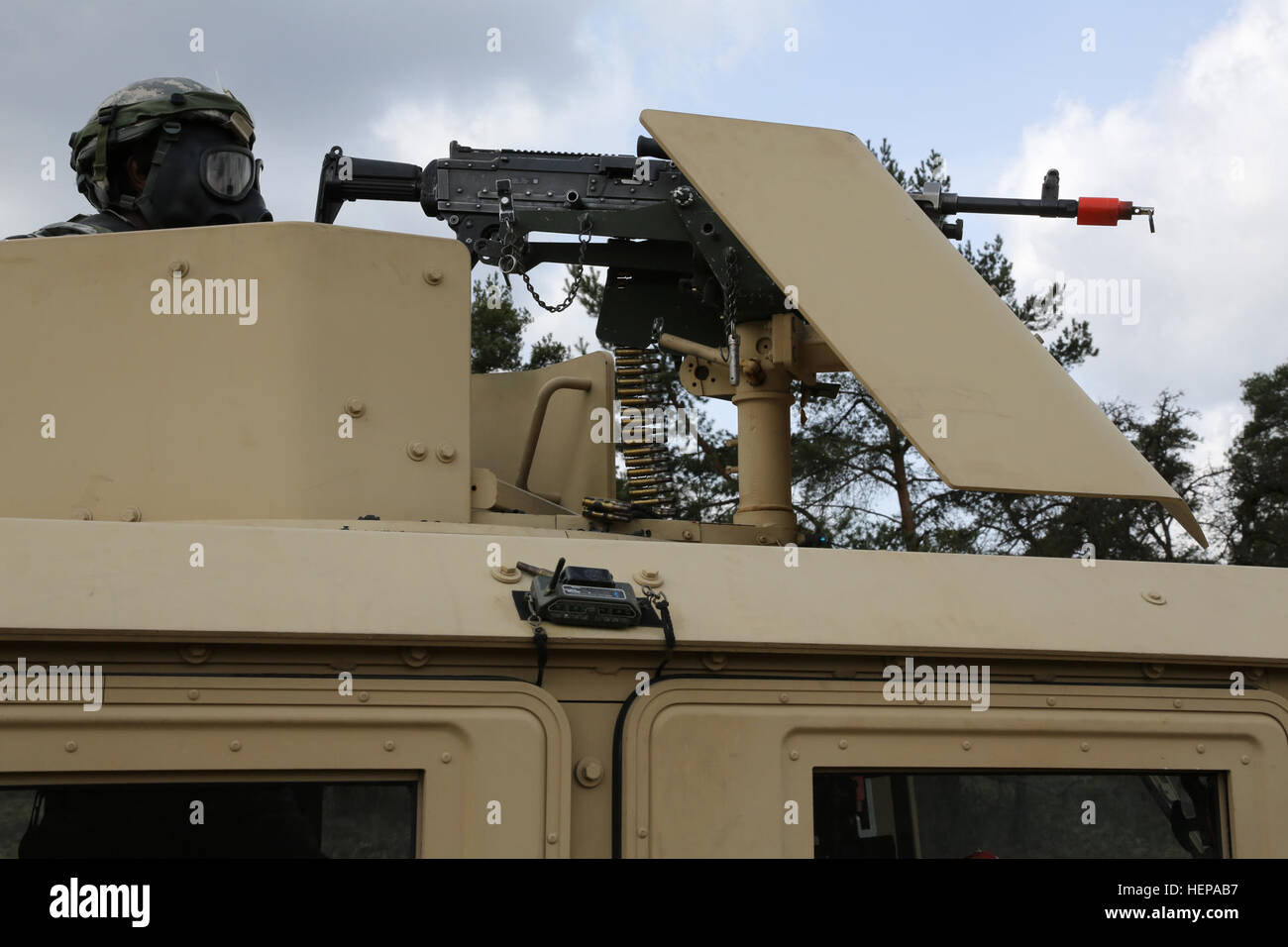 A U.S. Soldier of the Regimental Support Squadron, 2nd Cavalry Regiment ...