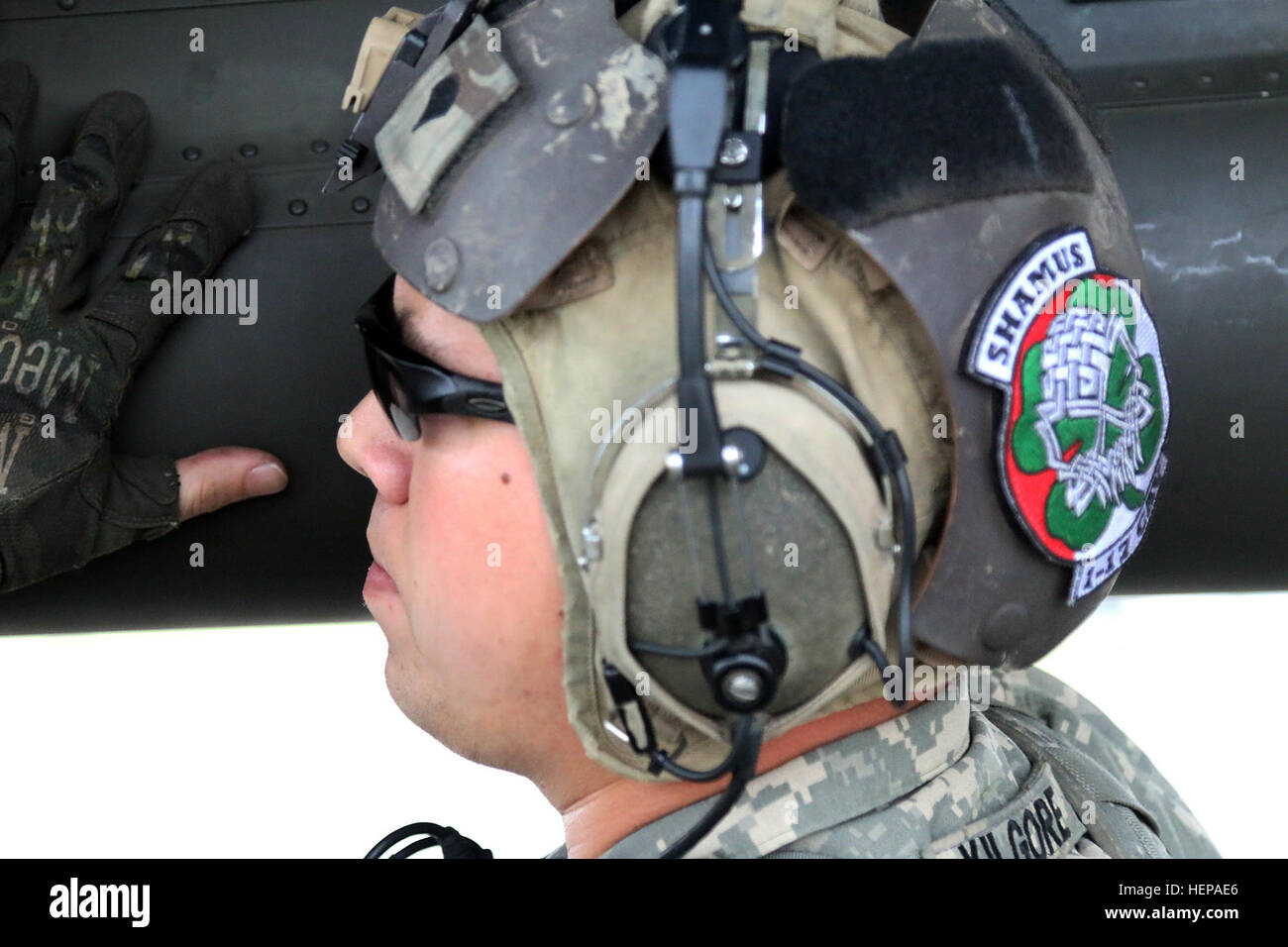 A trooper from Alpha Troop, 1st Squadron, 17th Cavalry Regiment, 82nd ...
