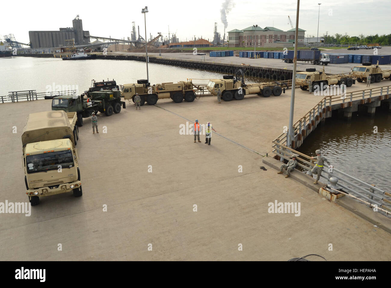 Soldiers with 710th BSB conducted their expeditionary Sealift Emergency ...