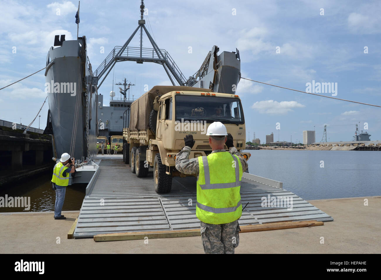 Soldiers with 710th BSB conducted their expeditionary Sealift Emergency ...