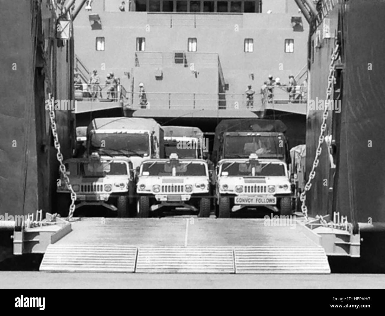 Soldiers from brigade operations Black and White Stock Photos & Images ...