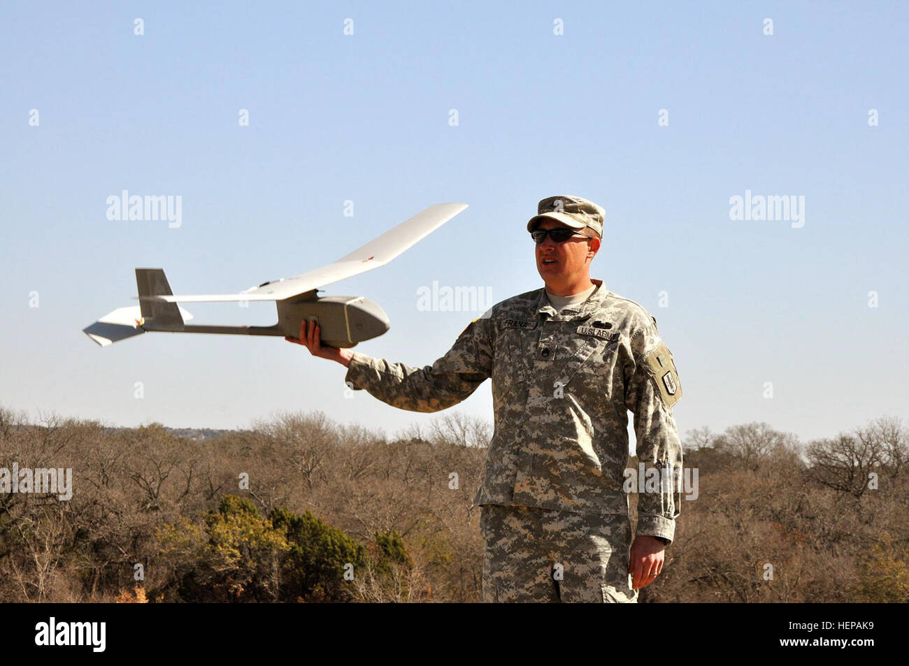 Staff Sgt. Josh Frana, master Raven trainer with Battery B, 1st ...