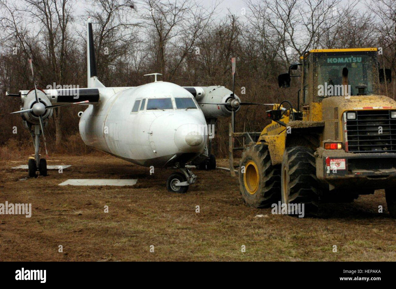 After pulling airplane onto indiana hi-res stock photography and images ...