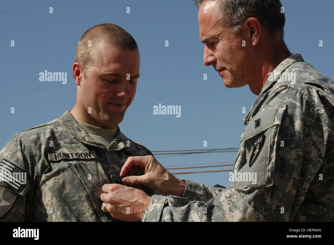 Newly promoted capt david huntoon iii hi-res stock photography and ...