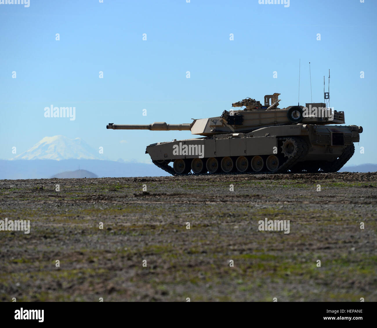 An M1A1 Abrams tank from Bravo Company, 4th Tank Battalion, 4th Marine ...