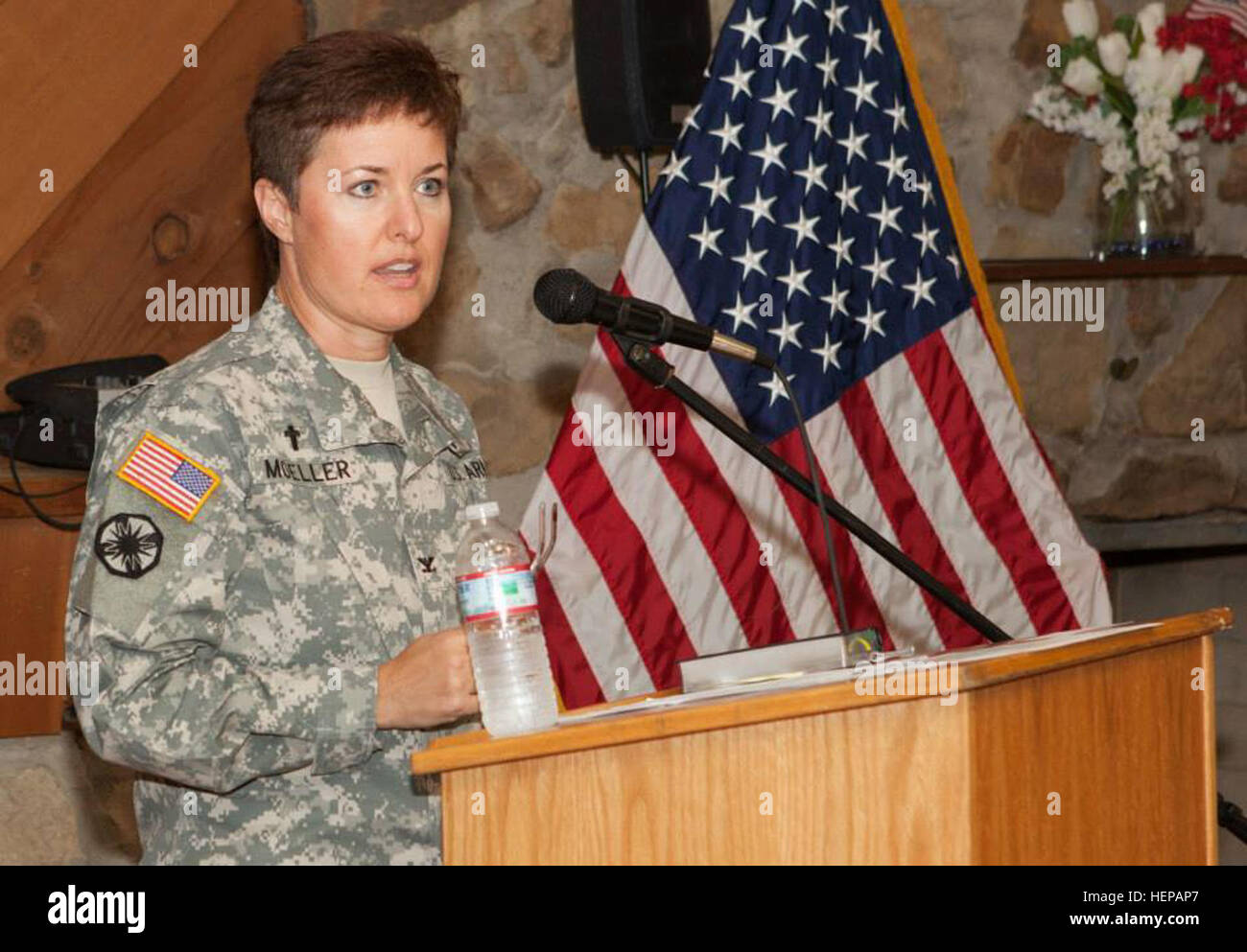 Chaplain (Col.) Kristina Moeller, serving as the first female United ...