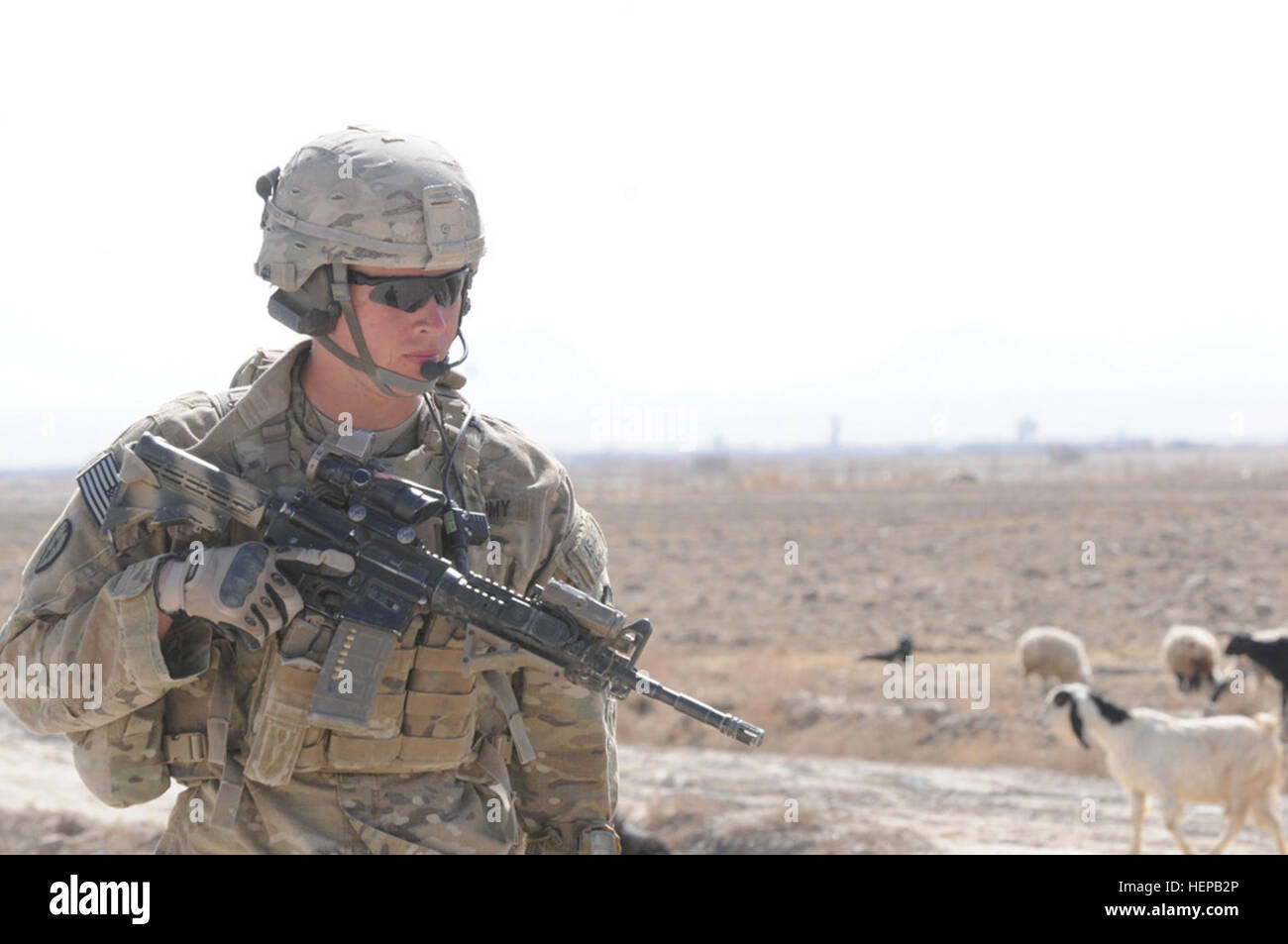 U.S. Army Staff Sgt. Corey Eichler, cavalry scout with C Troop, 5th ...