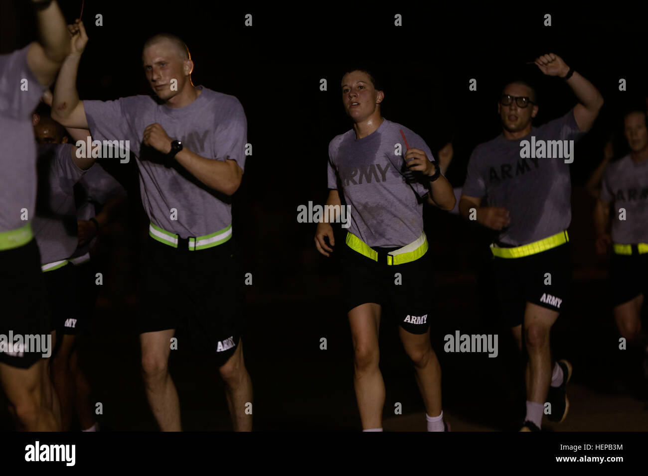 U.S. Army Soldiers conduct a Ranger Physical Assessment during the ...