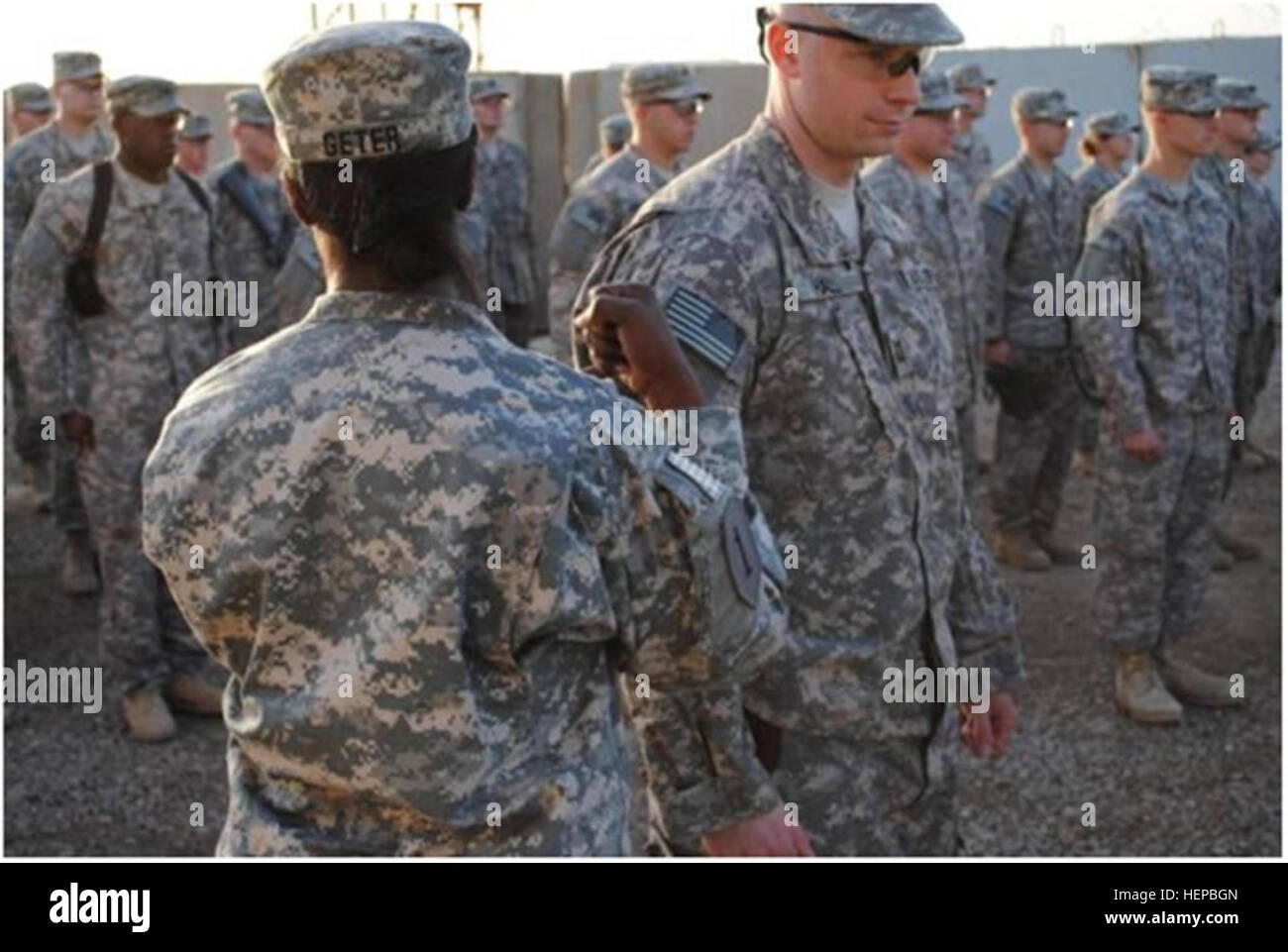 Capt. Benjamin Hall, commander of the 94th Military Police Company and ...