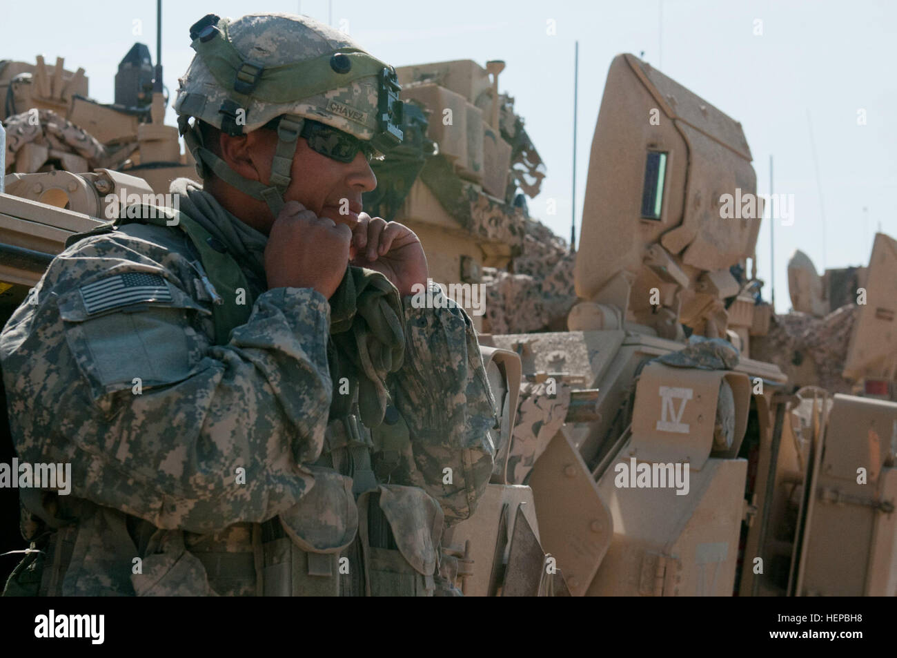 Sgt. Abel Chavez, a Phoenix, native, and cavalry scout with Troop B ...