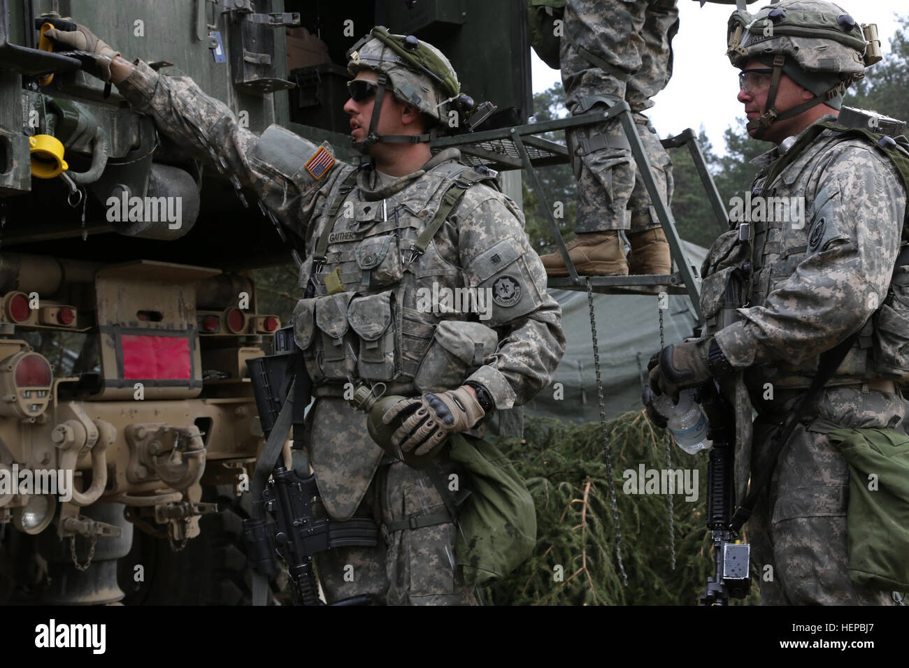 U.S. Soldiers of the Regimental Support Squadron, 2nd Cavalry Regiment ...