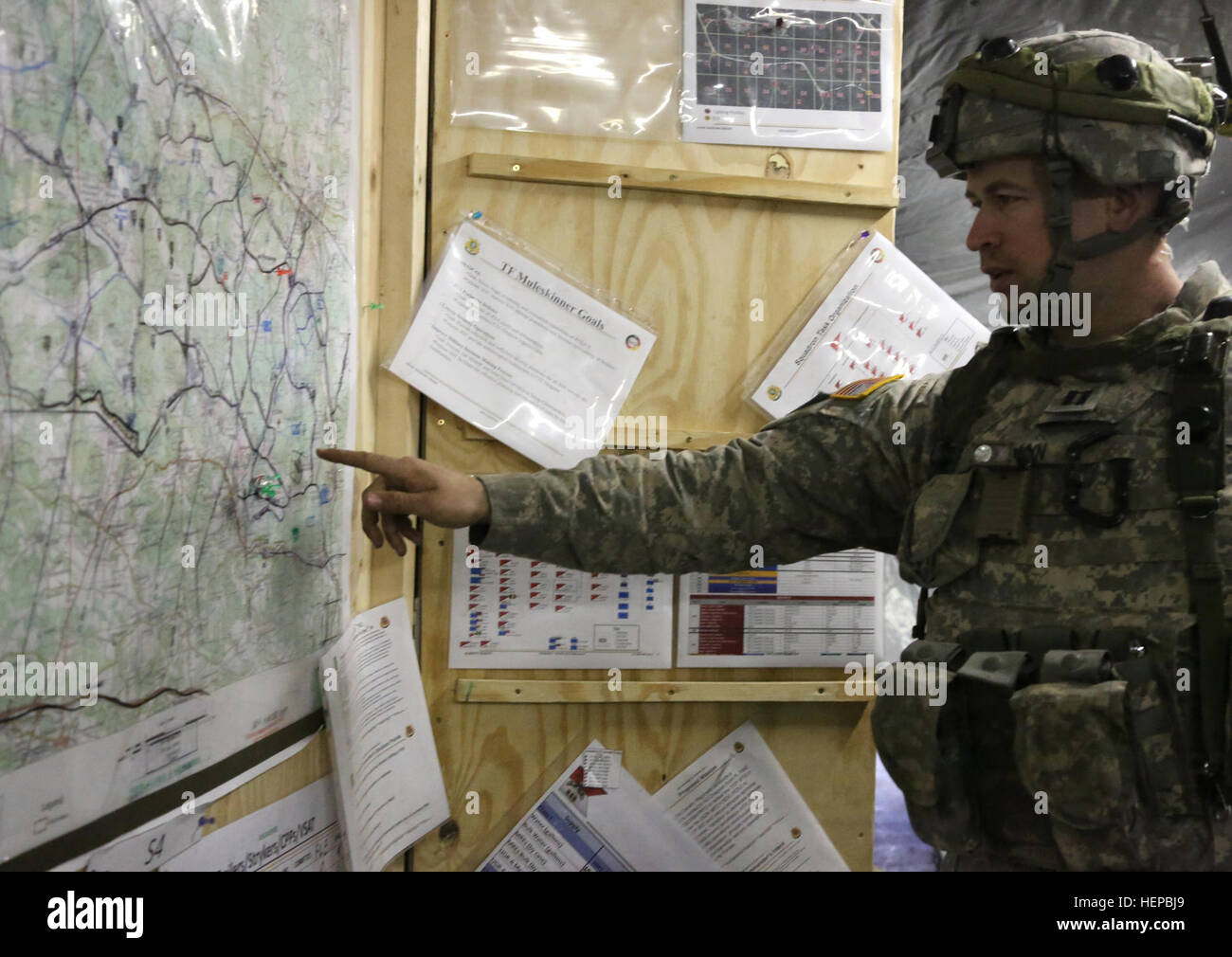 U.S. Army Capt. Dan Brown of the Regimental Support Squadron, 2nd ...