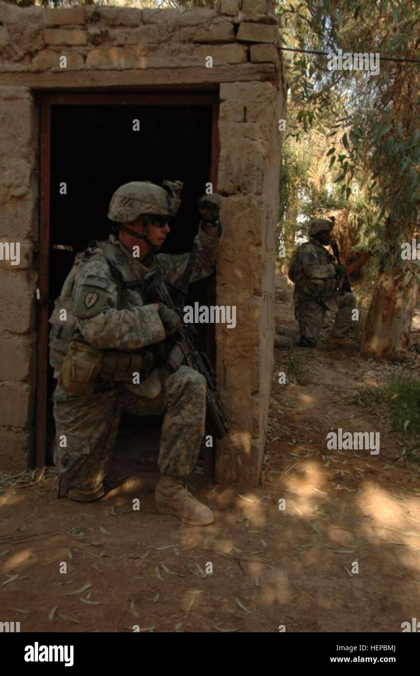 Two Soldiers in Company A, 1st Battalion, 15th Infantry Regiment, 3rd ...