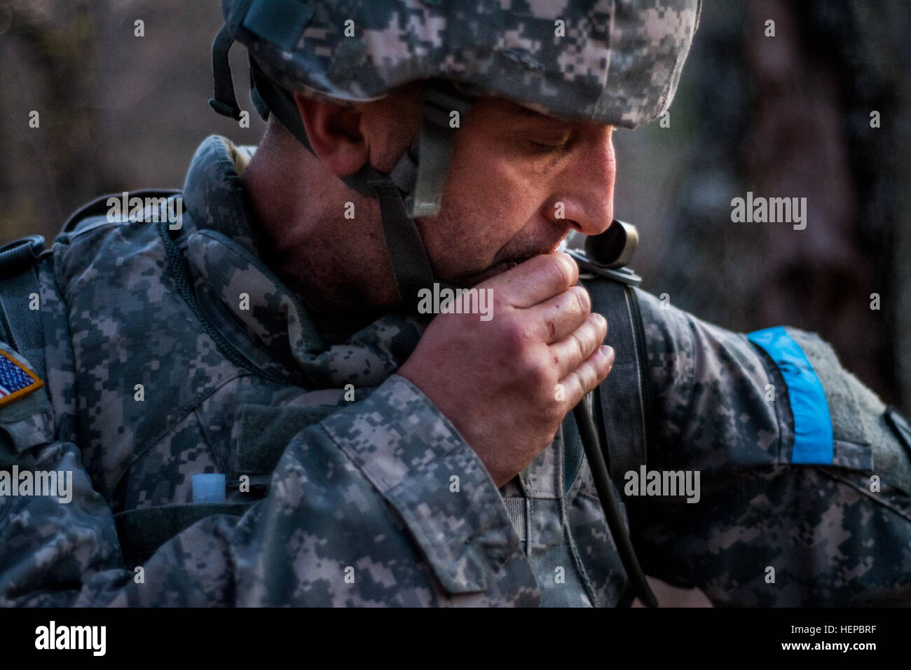 Spc. James Ward, competitor from Lakewood, Wash., with the 494th ...